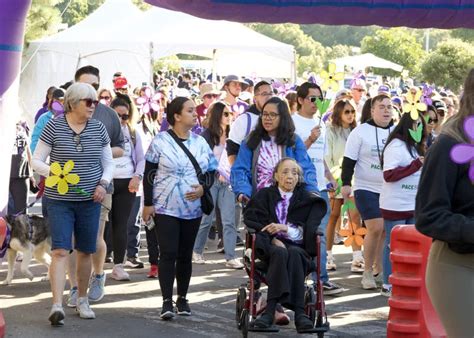 Unidentified Participants In The Annual Walk To End Alzheimers