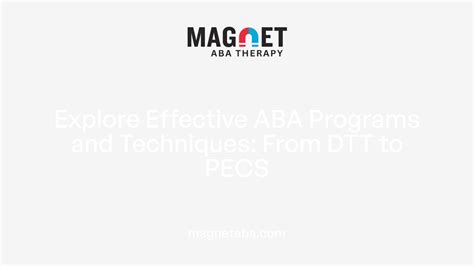 Aba Therapy For Autism Therapy Programs