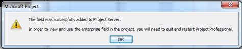 importing local fields as a custom enterprise fields in ms project