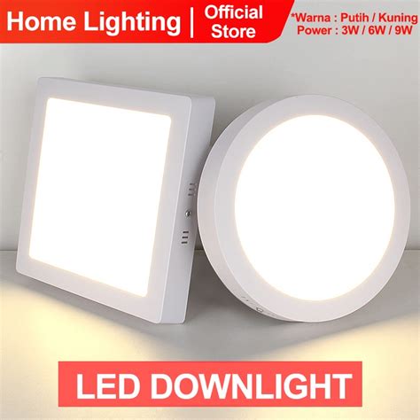 Jual Home Lighting Lampu Downlight Panel Light Panel Led 6w 12w Lampu