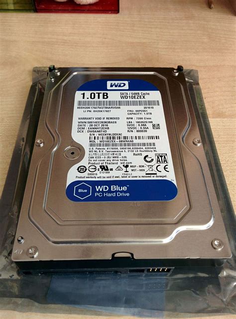 Жесткий диск 3.5 Western Digital WD Caviar Blue 1 ТБ, SATA III, 64 Mb ...