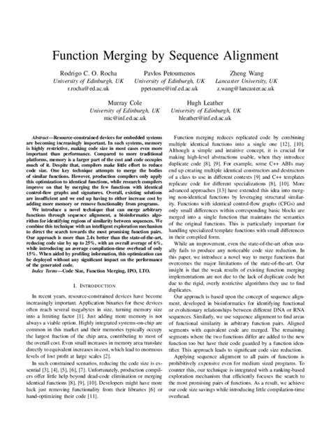 fillable online web eecs umich function merging by sequence