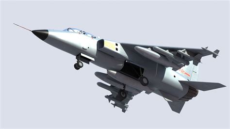 Jh 7 Bomber Fighter 3d Turbosquid 1373703