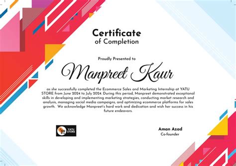 Manpreet Kaur On Linkedin 🎉 Excited To Share That Ive Successfully Completed My Internship In