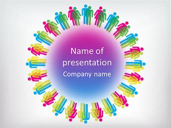 People In Circle PowerPoint Template Backgrounds Google Slides ID 0000007868