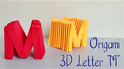 How To Make 3d Origami Letters Of The Alphabet Download 3d Paper
