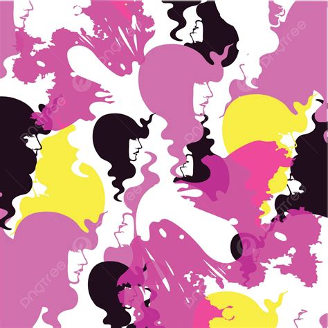 Abstract Background With Women Faces Beauty Abstract Curve Vector Beauty Abstract Curve Png
