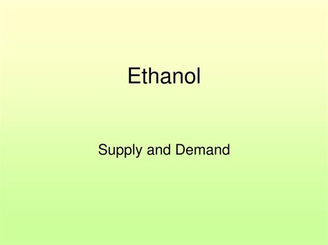 Ppt Ethanol Powerpoint Presentation Free Download Id967124