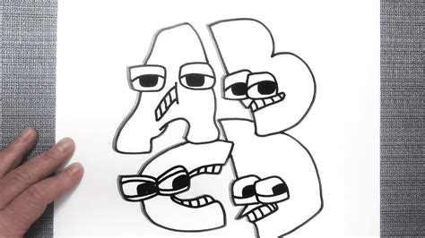 Как нарисовать Алфавит Лора Alphabet Lore A B C D Youtube