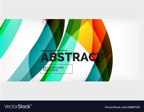 Colorful Wave Lines Abstract Background Color Vector Image