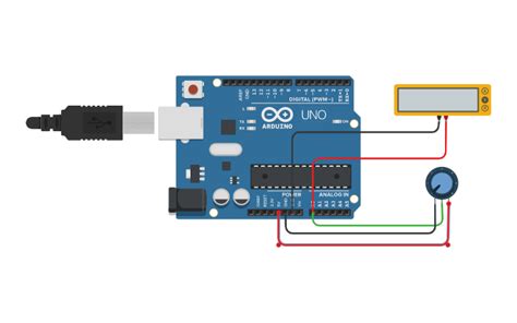 circuit design circuito e programaÇÃo de um potenciÔmetro tinkercad