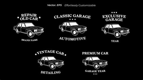 Premium Vector Exclusive Vintage Automotive Sedan Great Flat Set Of