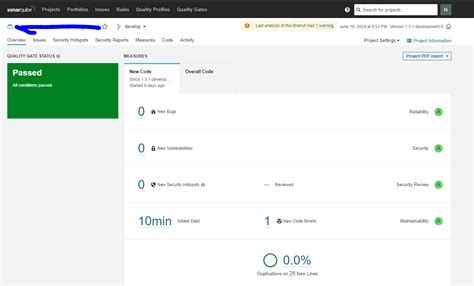 sonar reports are not getting published for all branches on sonar