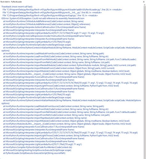 Revit 2013 Ioerror Systemioioexception Could Not Add Reference To Assembly Newtonsoftjson
