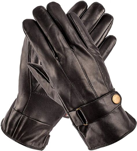 The 10 Best Mens Soft Black Leather 3m Thinsulate Winter Gloves Home