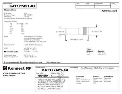 Fixed Attenuator Type N Male Female 50ohm Dc 12 4ghz Vswr 1 25 2 Watts Average 10 Db