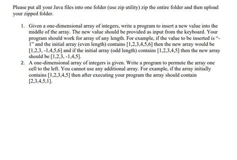 Solved Please Put All Your Java Files Into One Folder Use Chegg