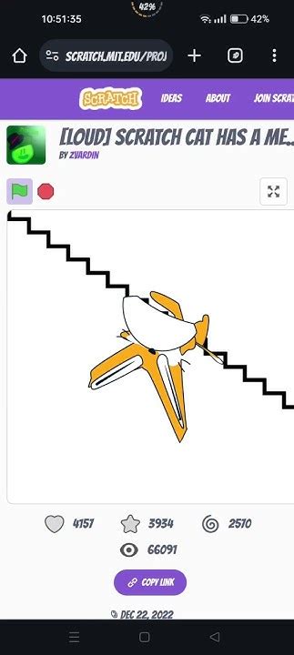 Scratch Cat Falls Down The Stairs Meme Youtube