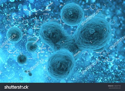 Cells Under Microscope Stock Illustration Shutterstock