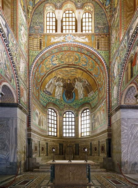 Basilica Of San Vitale Altar In Front Of The Apse Ravenna Italy