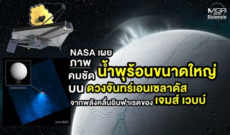 Photo Gallery พลังถ่ายภาพของ เจมส์ เวบบ์ เพยภาพน้ำพุร้อนขนาดใหญ่ บนดวงจันทร์เอนเซลาดัส ที่มีสาร