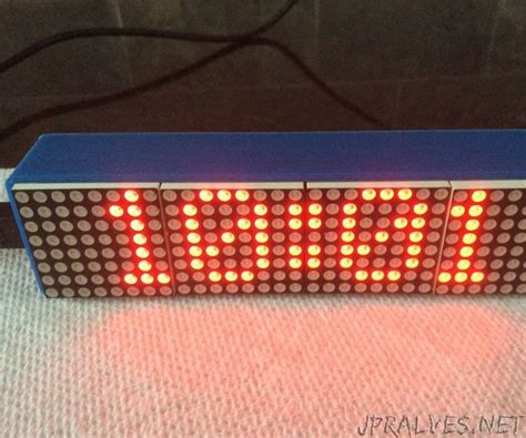 Arduino Small Tabletop Clock With Dot Matrix Display Easy Project
