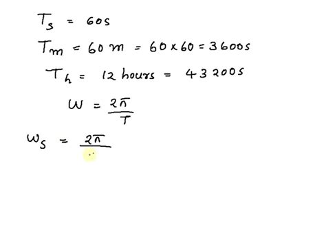 solved ∙ a calculate the angular velocity in rad s of the second