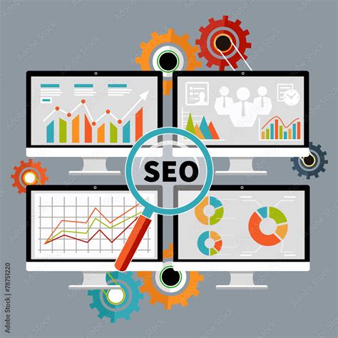 seo optimization programming process stock vector adobe stock