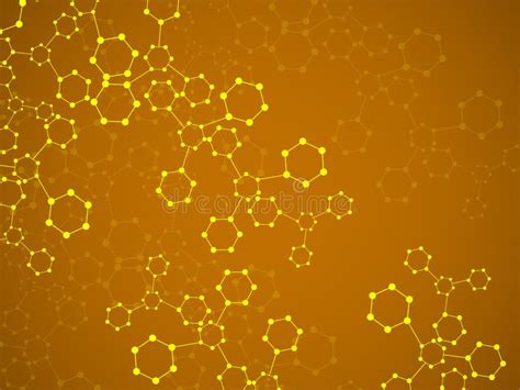 Abstract Molecular Structure Scientific Geometric Background