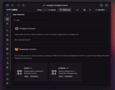 mysql cdc via redpanda connect coming soon in timeplus enterprise 🤗 jove zhong