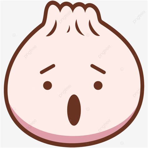 Expresión De Emoji De Dim Sum Conmocionado Vector Png Suma Tenue Emoticono Conmocionado Png