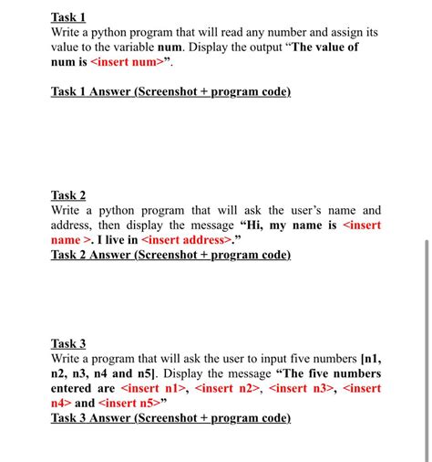 solved task 1 write a python program that will read any