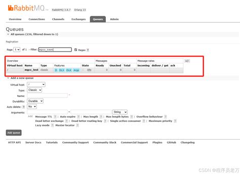 Rabbitmq Ui（控制台）配置死信队列rabbitmq控制台配置死信队列 Csdn博客