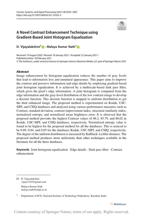 A Novel Contrast Enhancement Technique Using Gradient Based Joint Histogram Equalization