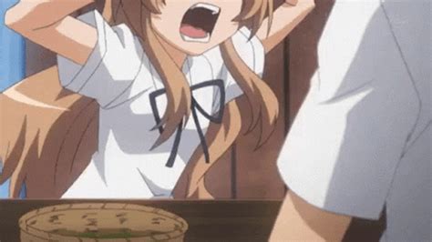 Taiga Aisaka Angrily Pounding Table 