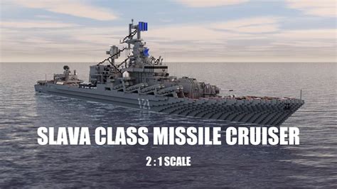 Slava Class Missile Cruiser 21 Scale Download Minecraft Map