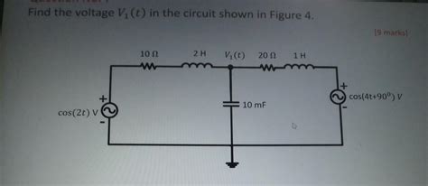 Solved Find The Voltage Vit In The Circuit Shown In Figure