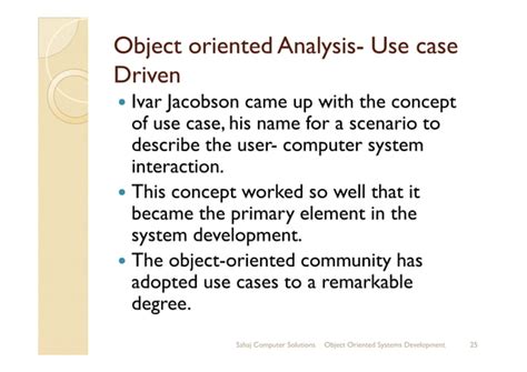 object oriented systems development life cycle ppt pdf operating