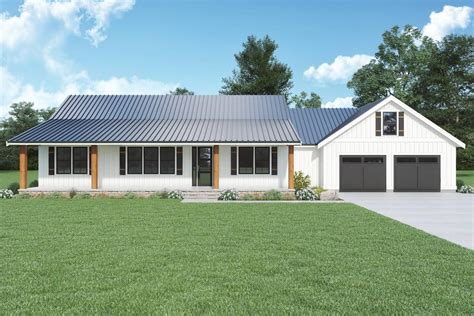Affordable One Story Country Style House Plan 9101 Ranch House With