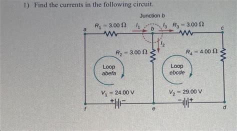 Solved Find The Currents In The Following Circuit Chegg