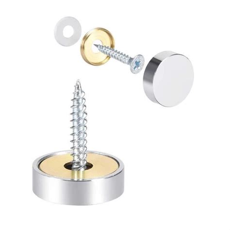 Miroir Vis Bouchons Décoratifs Couvercle Clous En Acier Inoxydable Poli