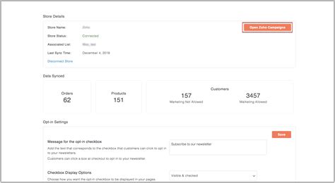 In Campaigns Click Access Store