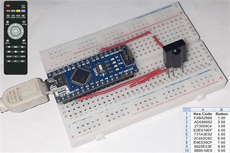 Circuit Digest Diy Tsop1838 Ir Receiver Based Ir Remote Decoder Using Arduino Where The Hex