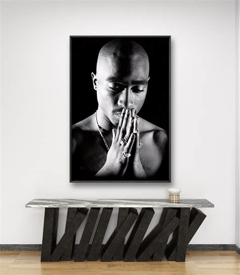 Tupac Shakur Print 2pac Poster American Rapper Rap Music Poster