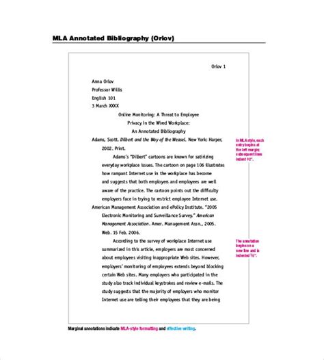 Purdue Owl Annotated Bibliography Example Apa 7th Edition