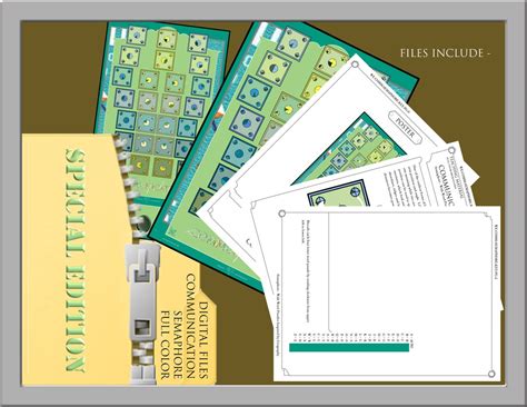 Communication Semaphore Special Edition Full Color Version Etsy