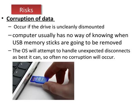 Usb Flash Drive Security Ppt Data Storage And Warehousing Computing