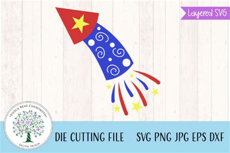 Rocket Svg Firecracker Svg July 4th Graphic By Viveca Rene Design