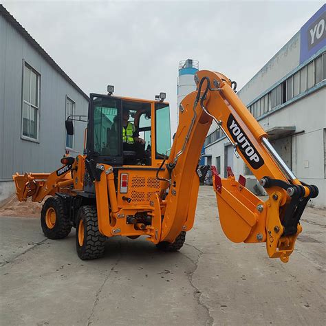 Wheel Loader Tractor On Manufacturer Towable Compact Mini Small Backhoe Loader Excavator Loader
