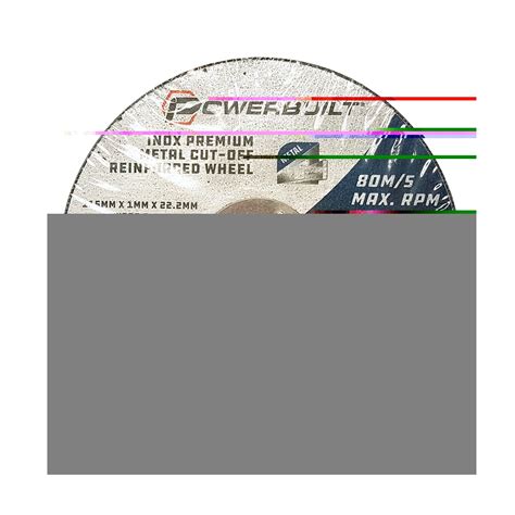 8pc 115mm X 1mm Inox Cut Off Wheel Pack Multiparts